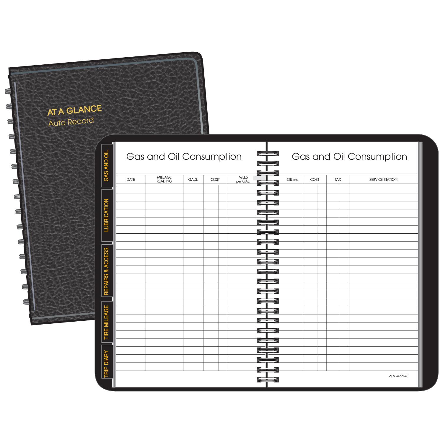 Amazon AT A GLANCE Auto Mileage Log Record Book 3 75 X 6 12