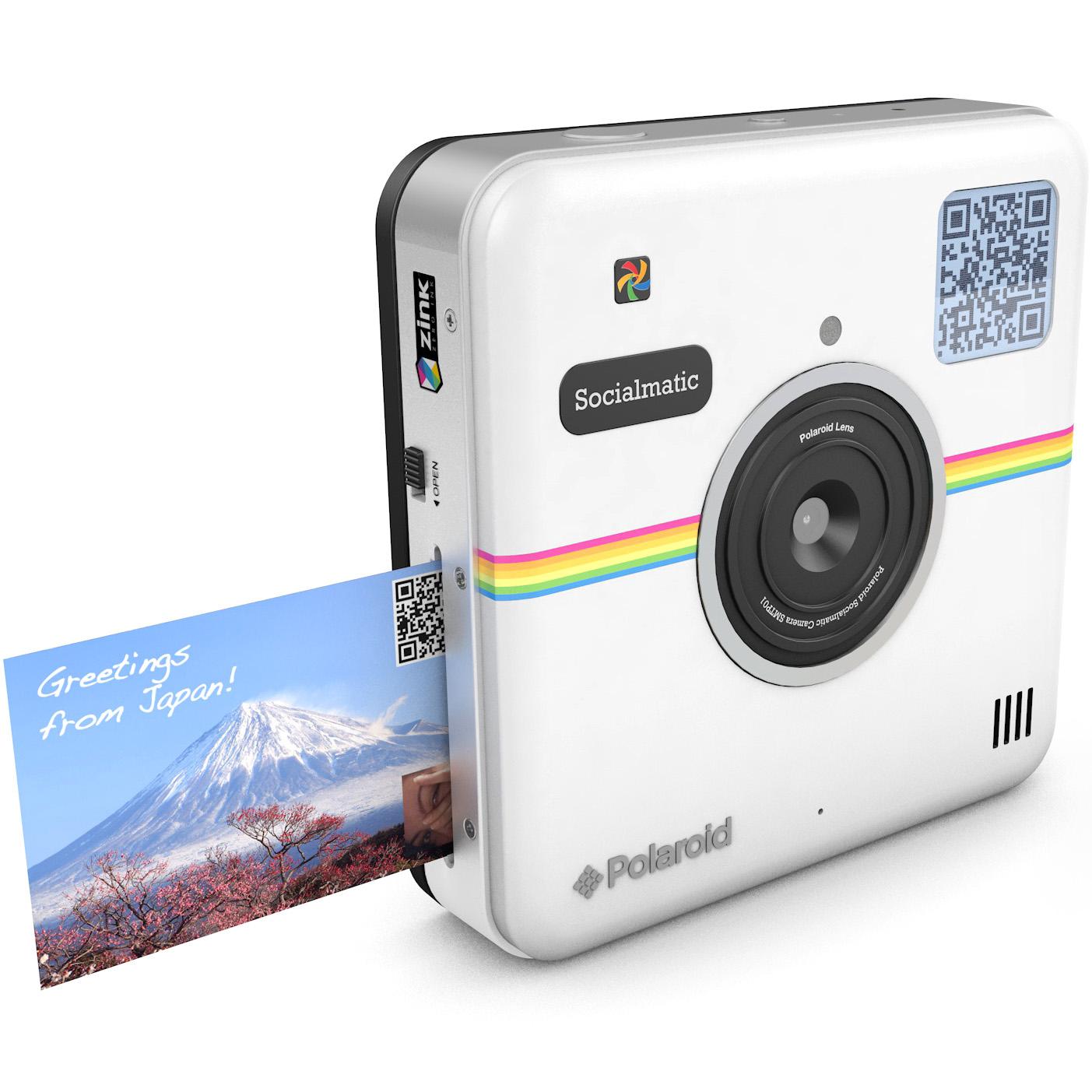 Amazon Polaroid Socialmatic Instant Digital Camera White 