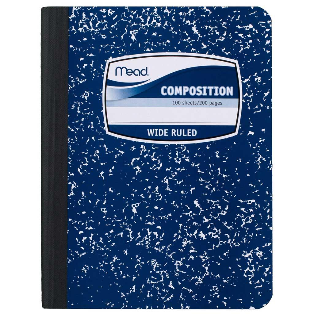 Amazon Composition Book By Mead Wide Ruled 100 Sheets Fashion