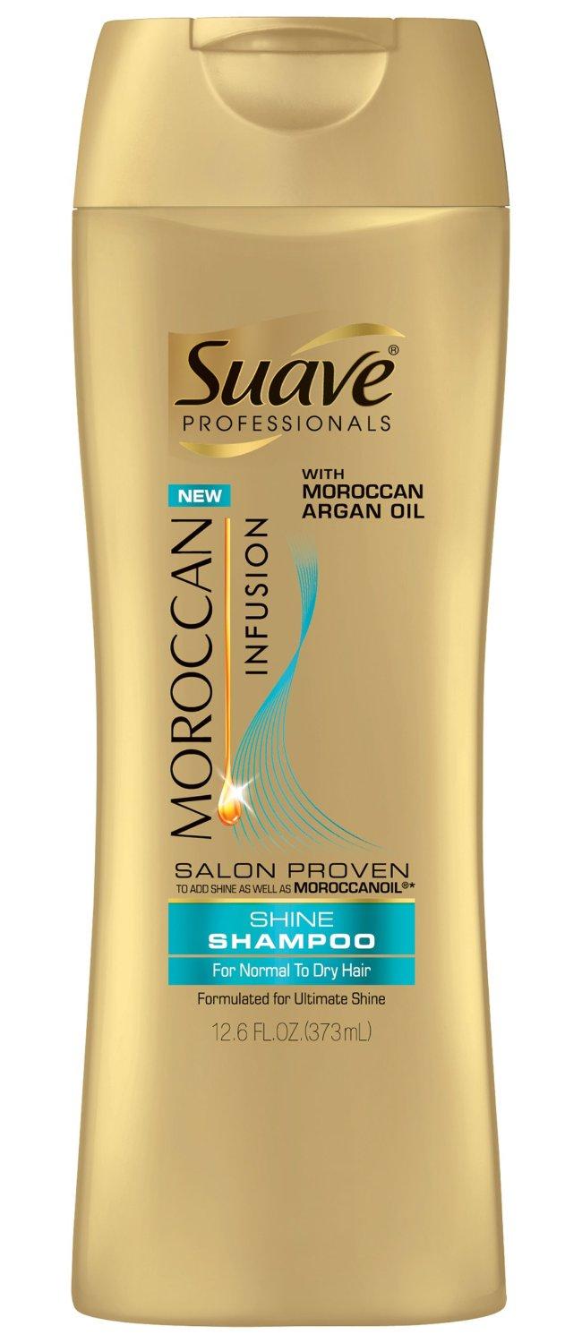 Suave Professionals Moroccan Infusion Shine Shampoo gently cleanses ...