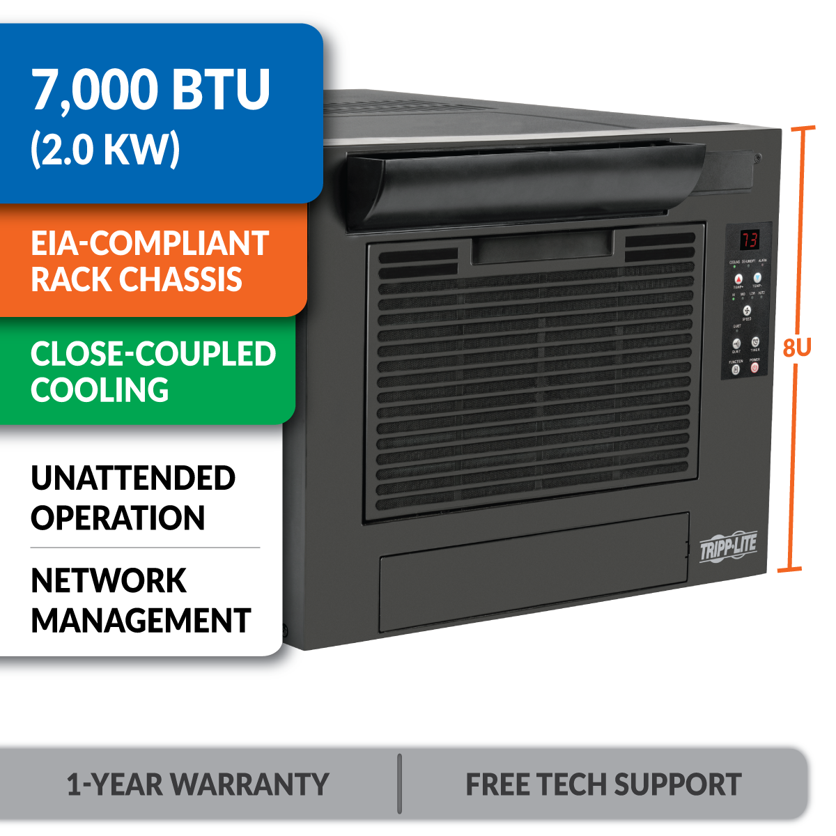 Amazon TRIPP LITE Rackmount Cooling Unit Air Conditioner AC 2 0kW Amazon TRIPP LITE Rackmount Cooling Unit Air Conditioner AC 2 0kW