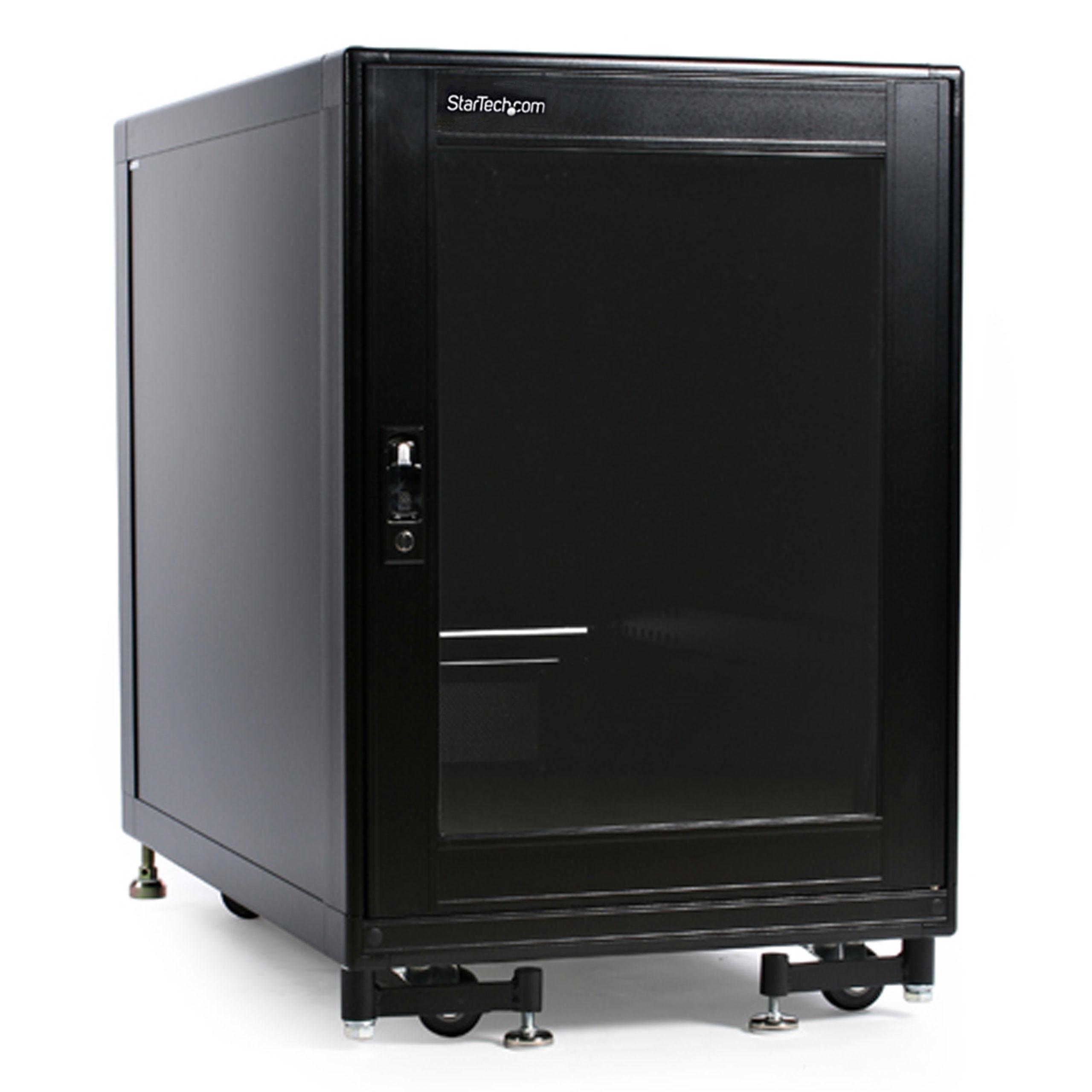Amazon StarTech 15U 19 Inch Black Server Rack Cabinet With