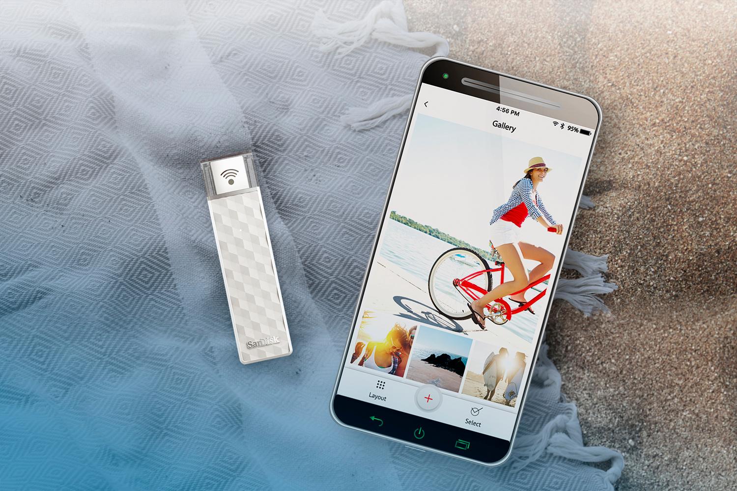 Sandisk 200GB 200 GB Wireless Connect Storage Flash Drive USB 2.0 ...