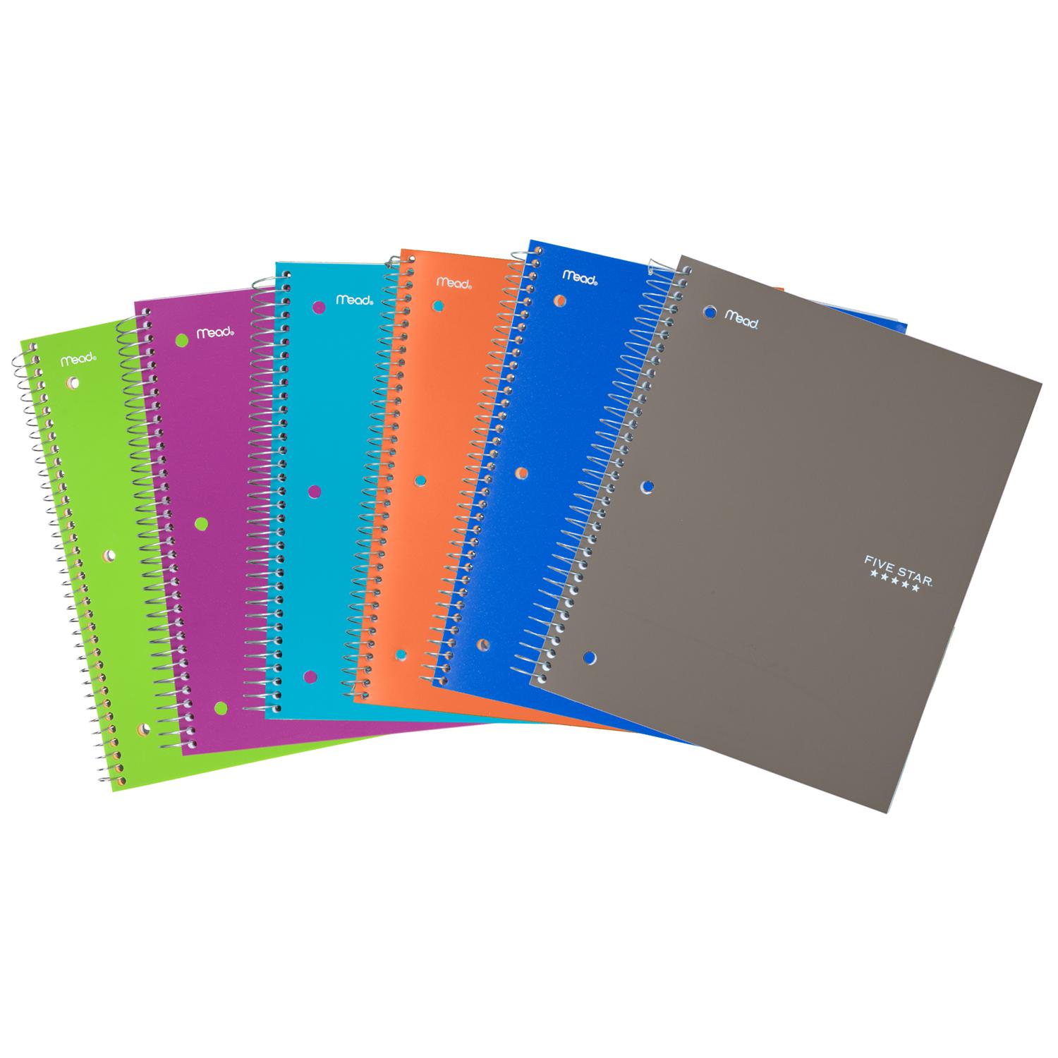 Amazon Five Star Spiral Notebook College Ruled 1 Subject 100