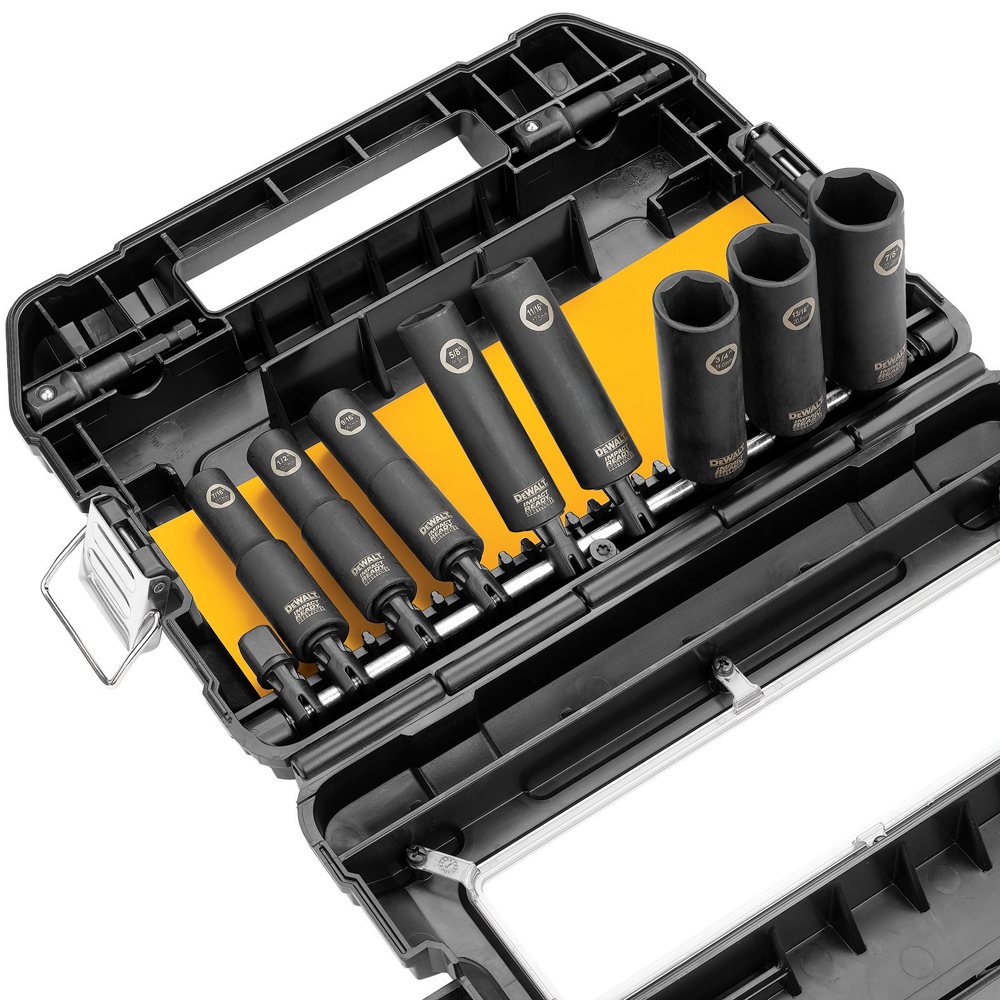 DEWALT DW22812 1 2 Inch 10 Piece IMPACT READY Socket Set Screwdriver