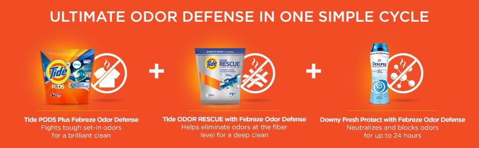 Amazon.com: Tide + Downy Odor Defense Laundry Bundle (52 Loads): Tide ...