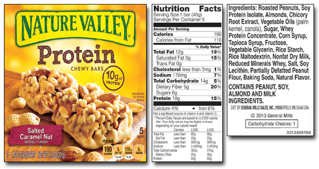 Nature Valley Protein Chewy Bars, Salted Caramel Nut, 1.42 Ounce Bar, 5 ...