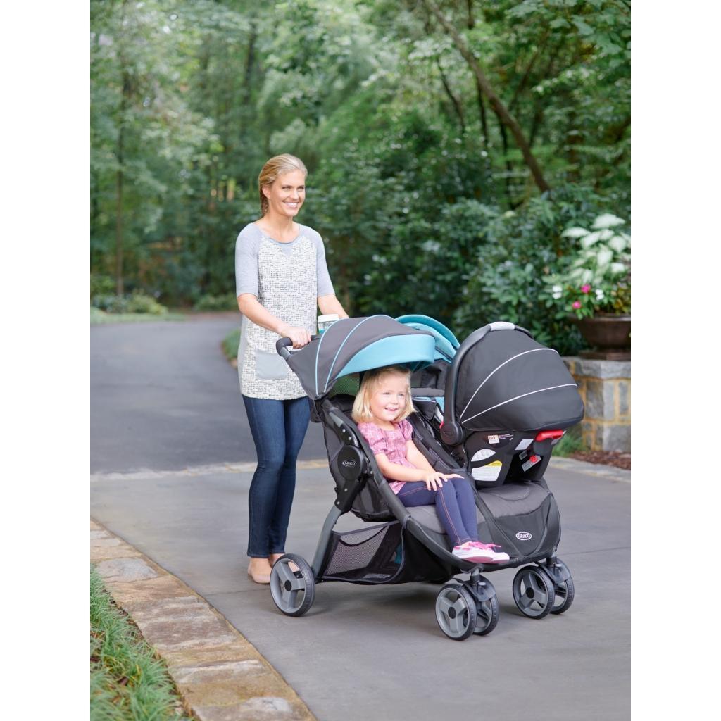Amazon.com : Graco Fast Action Fold Duo Click Connect Stroller, Pierce ...