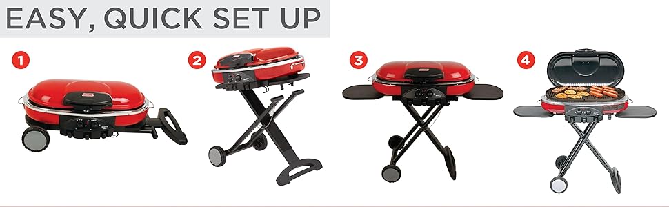 Amazon.com : Coleman Road Trip Propane Portable Grill LXE, Black ...