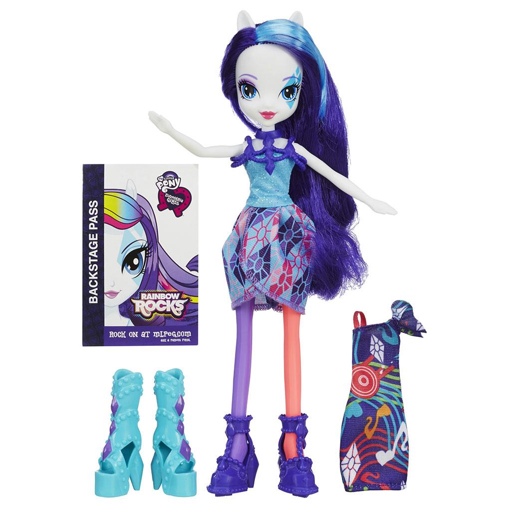 Amazon.com: My Little Pony Equestria Girls Rainbow Rocks Rarity Doll ...