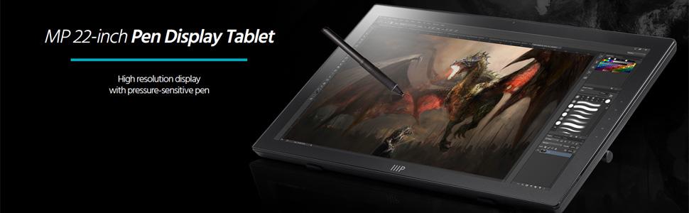 Amazon.com: Monoprice 22 inch 1080p Battery Free Pen Display Tablet ...