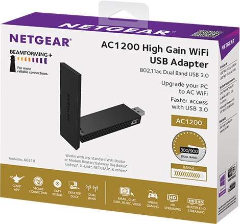 Amazon.com: Netgear AC1200 Wi-Fi USB Adapter High Gain Dual Band USB 3. ...