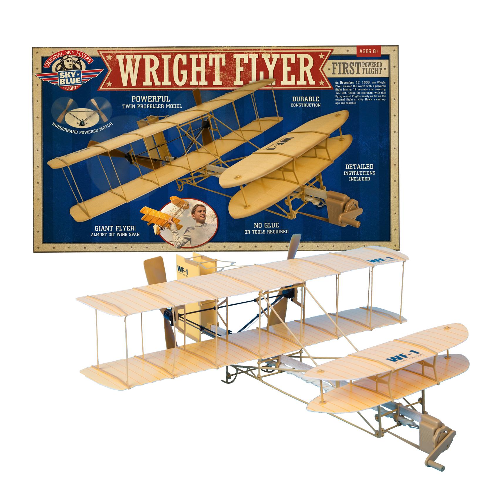 Amazon.com: Be Amazing! Toys Sky Blue Flight Giant Wright Flyer Model ...