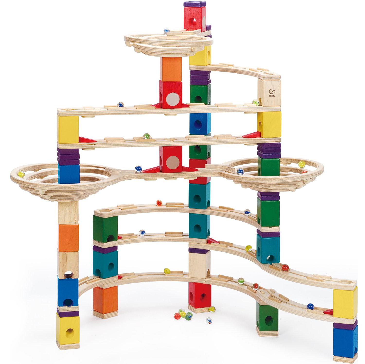 Amazon.com: Hape - Quadrilla - Cyclone Wooden Marble Run: Toys & Games