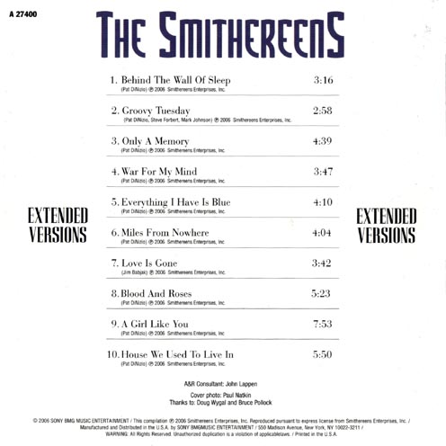 IMWAN • (2006-03-21) The Smithereens "Extended Versions" live album of ...