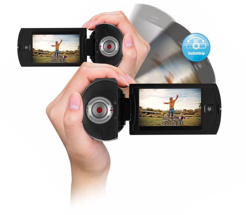 Samsung HMX-Q10 HD Camcorder Ultra Compact with 10x Optical Zoom (Black ...