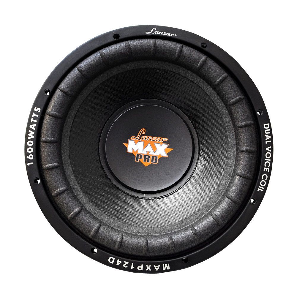 Lanzar MAXP124D Max Pro 12-Inch 1600 Watt Small Enclosure Dual 4 Ohm ...