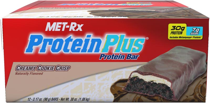 Amazon.com: MET-Rx Protein Plus Creamy Cookie Crisp Bar, 90-Grams (Pack ...