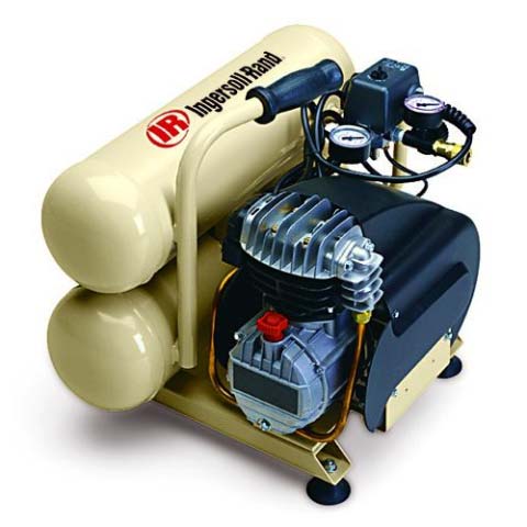 Ingersoll-Rand DD2T2 14.5 Amp 2-Horsepower 4-1/2-Gallon Oiled Twin Hot ...