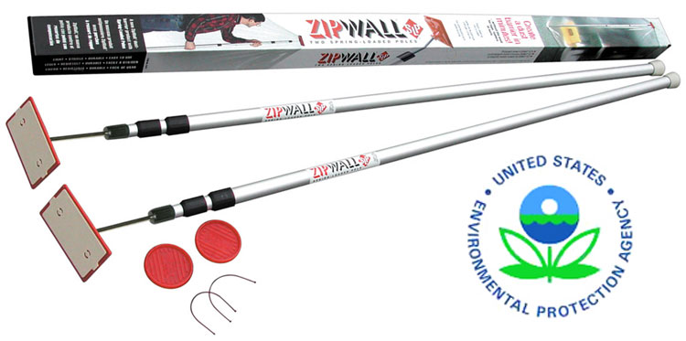 ZipWall SLP2 Spring Loaded Poles, 2-Pack - Zip Poles - Amazon.com